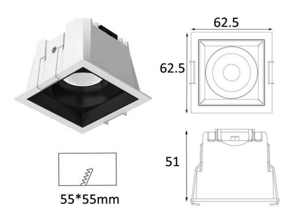 LED Downlights by Cutout Diameter - LED Lights Manufacturer in China
