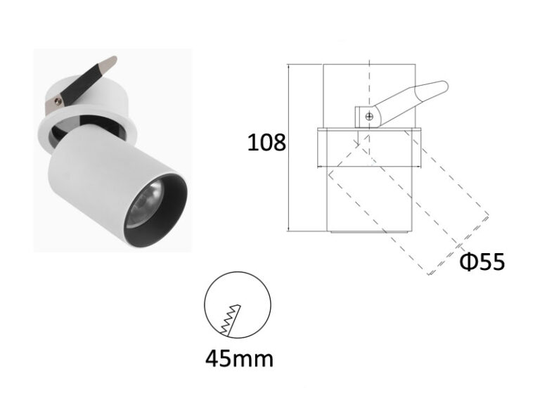 LED Downlights by Cutout Diameter - LED Lights Manufacturer in China