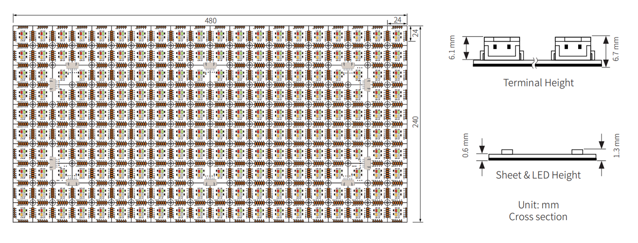 LED Sheet Light for Backlit Stone / Onyx | DC24V Cuttable | AiDiWatt