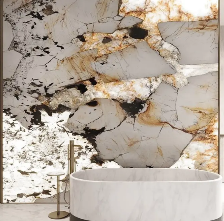 Backlit Marble & Stone Feature Walls | LED Sheet Light Guide